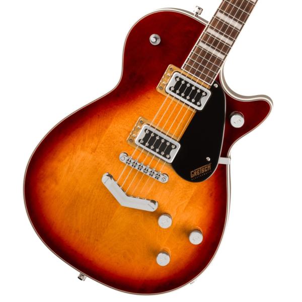 洗練されたセンスに満ち溢れるElectromatic Jet BTモデルは、ピュアでパワフルなGretschトーンを奏でるギターです。大胆でダイナミック、そして明瞭なサウンド、スタイリング、そして演奏性を備えています。G5220 Elect...