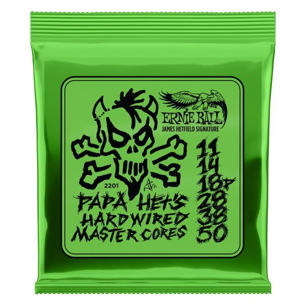 「Papa Het's Hardwired Master Cores Signature Strings 11-50 Gauge」は、MetallicaのJames Hetfield（ジェイムズ・ヘットフィールド）と過去10年にわたり共同開...