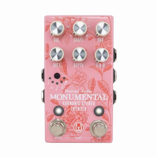 MONUMENTAL HARMONIC STEREO TREMOLOは、Monumentの豊かで温かみのある脈動するモジュレーションを基にしており、モニュメントバレーの見事でギザギザした赤砂の砂漠の風景を思わせるアナログの光学式トレモロです...