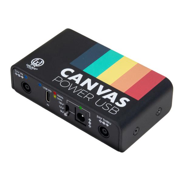 Canvas Power USBは、ノートパソコンの充電器や高出力のスマホ充電器、USB PD対応のバッテリーパックなど、ほとんどのUSB Power Delivery（PD）電源からあなたのペダルボードに電力を供給できるデバイスです。これ...