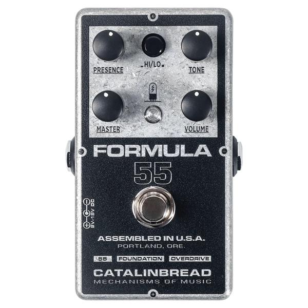Catalinbread Formula No.55は、“5E3”ツイードデラックスサウンドにインスパイアされた、次世代のオーバードライブペダルです。クラシックな5E3アンプのプリアンプセクションを緻密に再現しています。オリジナルプリアンプ...