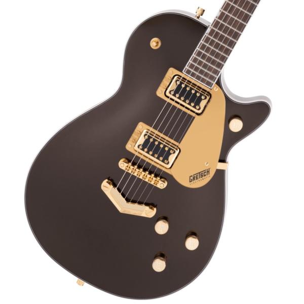 ゴールドパーツ仕様モデル!!Broad'TronPUを搭載し、本物のJetギターの要素を備えた全く新しいG5220 Electromatic Jet BT Single-Cut with V-Stoptailは、このPUによってクラシックな...