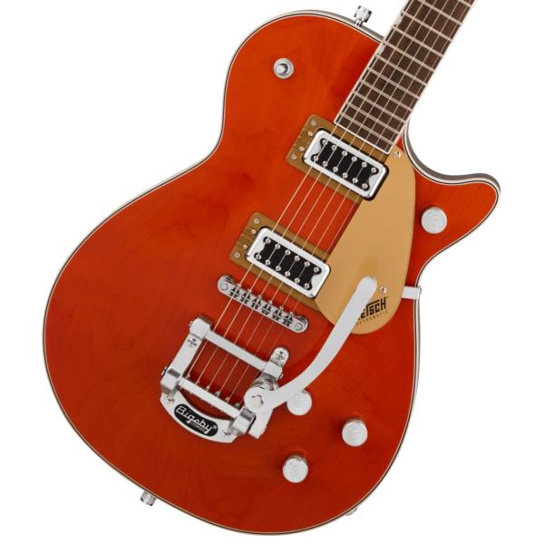 グレッチのJetに宿るピュアなJetパワーは、65年の歴史の中で、それを使用する特徴的なプレイヤーたちを“象徴するサウンド”となりました。Bigsbyを備えた、全く新しいG5230T Electromatic Jet FT Single-C...