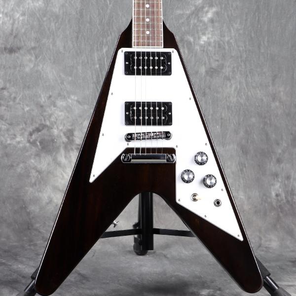 ■こちらの商品は実機画像を掲載しており、店頭未展示の倉庫保管品となります。ギブソン2NDアウトレット品！ヴィンテージを彷彿とさせるWalnutカラーのフライングV！DTC（Direct to Consumer）オンリーのExclusive製...