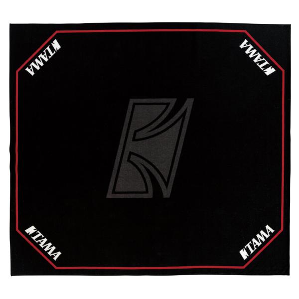 TDR-TL | ドラムマット ブラック w/ TAMAロゴ基本5点セットに加え、ドラムスローンのスタンド脚部までカバーして載せることが出来る大きめのサイズのドラムセッティング用カーペット (ドラムマット) 。ドラムをプレイしている時にバス...