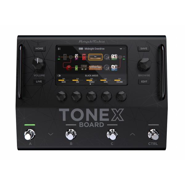 TONEX Boardは、IK Multimediaが誇る最先端のAIモデリング技術を結集したTONEXファミリーの最高峰ギター/ベース用プロセッサーです。アンプ、キャビネット、ストンプボックスの微妙なニュアンスまで忠実に再現するHyper...
