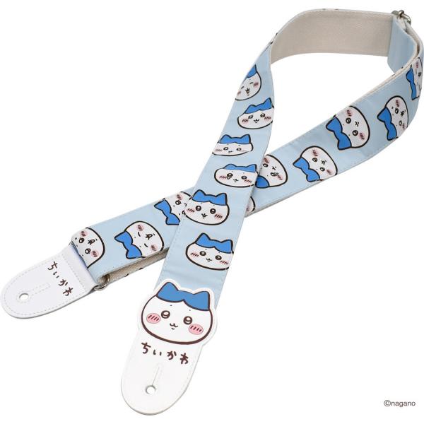 ちいかわ キャラクターたちがギターストラップになりました！ちいかわ、ハチワレ、うさぎのおかおを全面にアピール！ストラップの表面にはちいかわたちのかわいい表情をレピア織りで美しく表現、裏面は手触りの良いアクリルテープを合わせました。取り付け部...