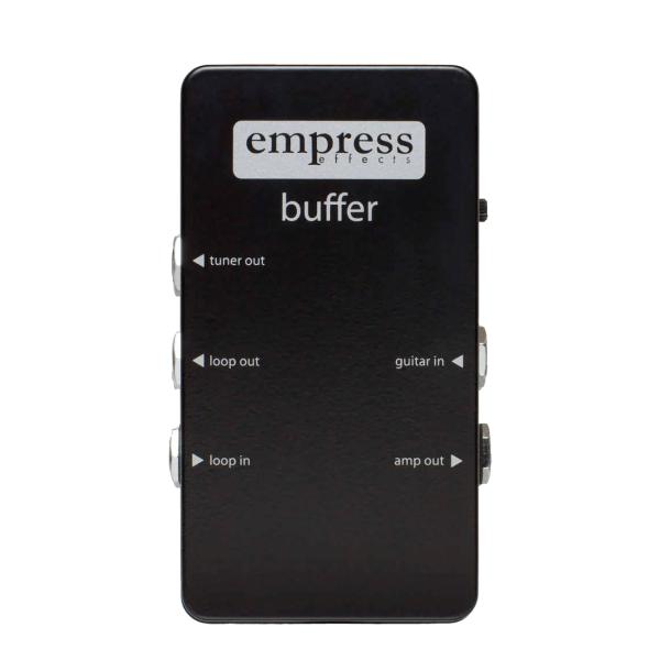 Empress Effectsのbufferは、ペダルボードの完璧なI/Oインターフェースとして機能し、最高レベルのギター信号が得られるようデザインされています。ギターケーブルの引きまわしによる音質劣化は、ハイエンドなサウンドを求めるギタリ...