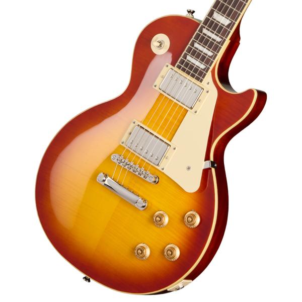 Epiphoneレスポール・スタンダードがアップデート！Les Paul Standard 50s Figuredは、マホガニー・ボディにメイプル・キャップを組み合わせ、さらに美しいフィギュアド・メイプル・ベニアをトップに採用しています。こ...