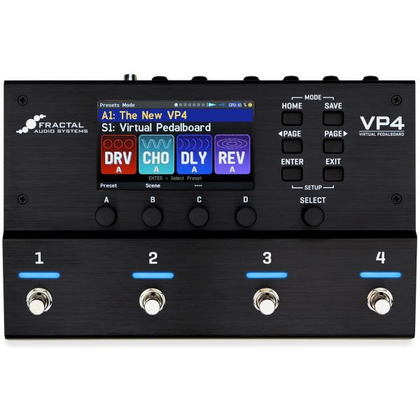 VP4は、Fractal Audio Systemsの先進的なVIRTUAL PEDALBOARDプロセッサーです。このコンパクトなマルチエフェクターは、エフェクトペダルのレジェンド達にインスパイアされたユーザーフレンドリーな操作性で、1プ...