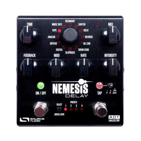 NEMESIS DELAY ADT は、SOURCE AUDIO のベストセラー・ディレイペダル “NEMESIS DELAY” のアップデート・バージョンです。「ADT」の由来となった “アナログ・ドライ・スルー” 信号パスを新たに実装し...