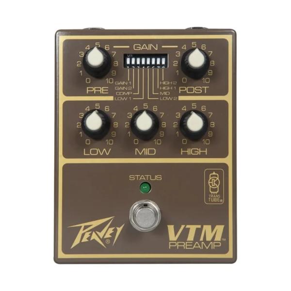 伝説的なPeavey VTM 60/120プリアンプ回路（1987年頃）を忠実に再現したペダルです。■商品仕様プリアンプペダルコントロール：PRE、POST、MIDDLE、TREBLE、LOW、MID、HIGHDIPスイッチ(GAIN1、G...