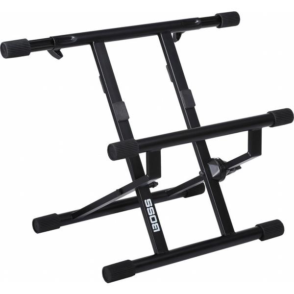 BOSS BAS-1は、BOSS KatanaシリーズやRoland Blues Cubeシリーズなど、様々なコンボタイプのアンプに対応するスチール製の堅牢なアンプ専用スタンドです。BAS-1にアンプを設置することにより、自宅やスタジオ、リ...