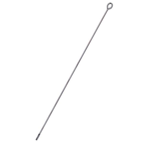 ポリシングガーゼを巻いてスライド内をクリーニング。スティールにクロームメッキしているので丈夫です。