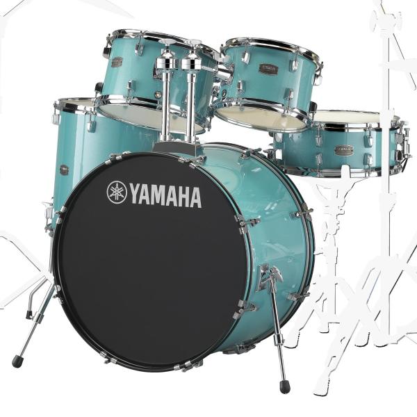 ヤマハ・エントリークラスドラムセットの新シリーズ「RYDEEN」22インチバスドラムに16インチフロアタムを組み合わせたスタンダードサイズの「RDP2F5」シェルセットです。【セット構成】○バスドラム：22"x 16"○フロアタム：16"x...