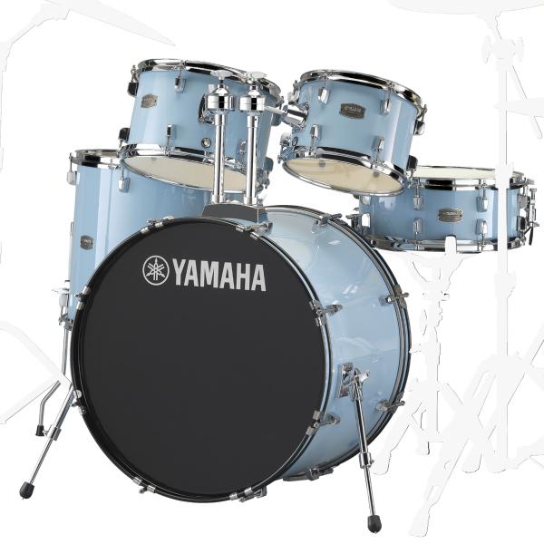 ヤマハ・エントリークラスドラムセットの新シリーズ「RYDEEN」22インチバスドラムに16インチフロアタムを組み合わせたスタンダードサイズの「RDP2F5」シェルセットです。【セット構成】○バスドラム：22"x 16"○フロアタム：16"x...