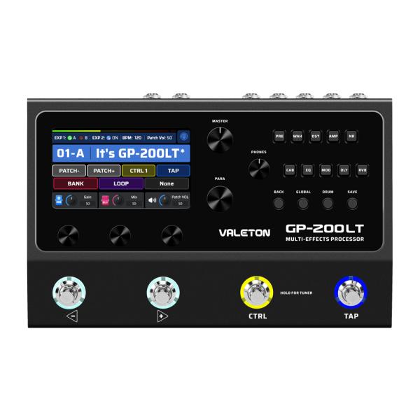 GP-200の技術を基に、Valetonはその後継機のLiteバージョン「GP-200LT」を提供します。4つのフットスイッチ、豊富なI/Oオプション、大型カラーディスプレイ、使いやすいボタンとノブ、さらに11種類の自由に配置可能なエフェク...