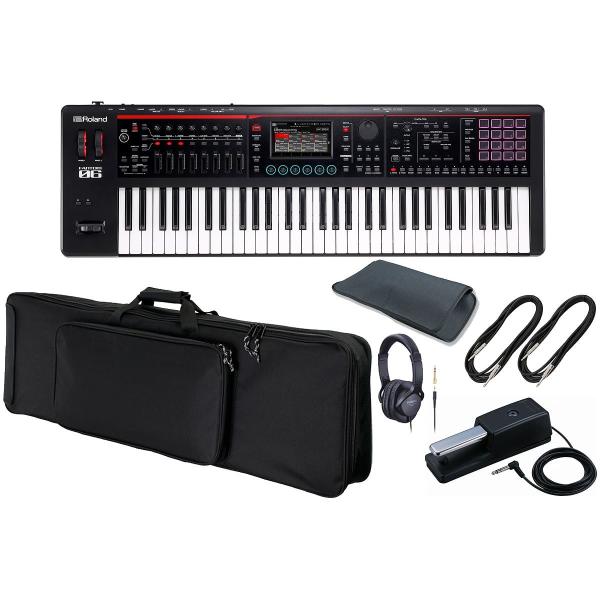 背負えるキーボードケースとアクセサリー品のお買い得セット！セット内容●Roland / FANTOM-06●Roland / DP-10 (ダンパー・ペダル)●Roland / RH-5 (ヘッドホン)●KC / KBB61 (背負えるキー...