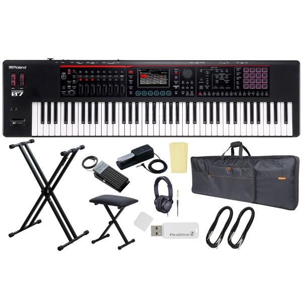オプション・アクセサリーが揃ってお買い得！【セット内容】●Roland / FANTOM-07●Roland / CB-B76 (純正高品位ケース)●Roland / DP-10 (ダンパーペダル)●Roland / EV-5 (エクスプレ...