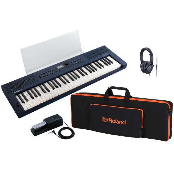 純正ケースとダンパーペダルがセット！セット内容● Roland / GOKEYS3-MU (GO:KEYS 3) ミッドナイトブルー● Roland / MRGKS3/5 (専用譜面立て)● Roland / CB-V61 (背負える 純正...