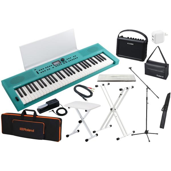ポータブルアンプ「CUBE Street MINI」、純正の背負えるキャリング・バッグ「CB-V61」、その他必要なアクセサリー類が揃ったお買い得スタートセット！更に、キーボード本体を覆えるダストカバーをプレゼント！セット内容● Rolan...