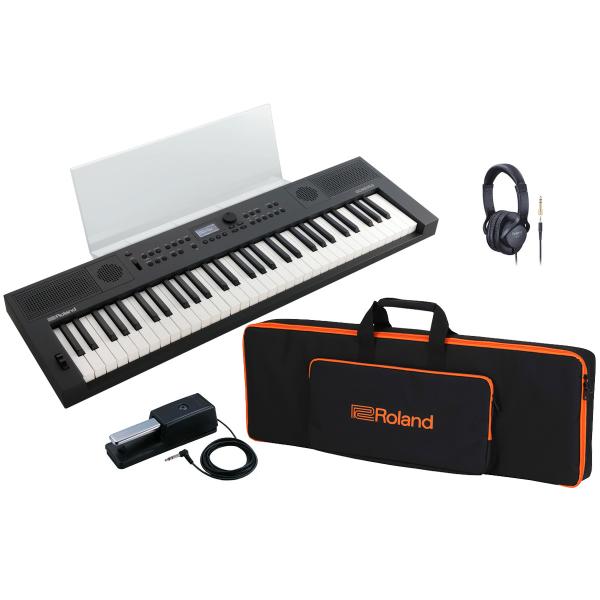 純正ケースとダンパーペダルがセット！セット内容● Roland / GOKEYS5-GT (GO:KEYS 5) グラファイト● Roland / MRGKS3/5 (専用譜面立て)● Roland / CB-V61 (背負える 純正キャリ...