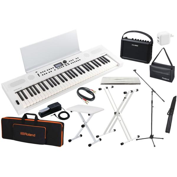 ポータブルアンプ「CUBE Street MINI」、純正の背負えるキャリング・バッグ「CB-V61」、その他必要なアクセサリー類が揃ったお買い得スタートセット！更に、キーボード本体を覆えるダストカバーをプレゼント！セット内容● Rolan...