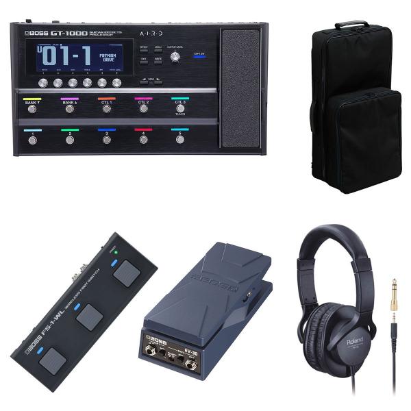 BOSS / GT-1000 [オプションアイテム+リュック式キャリングバッグセット] FS-1-WL + EV-1-WL〇RH-5：好みの楽曲を手軽に楽しむなど様々な用途に使える密閉型ヘッドフォンです。◯FV-500L：アルミ・ダイキャス...
