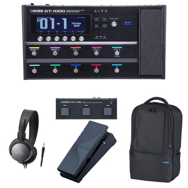 BOSS / GT-1000 [オプションアイテム+BOSS製ユーティリティギグバッグ] FS-1-WL + EV-1-WL〇audio-technica ATH-250AV ヘッドフォン：クリアなサウンドが楽しめるφ40mmドライバーを搭...