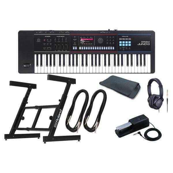 Z型キーボードスタンドとアクセサリーがセット！セット内容●Roland / JUNO-D6 《背負える専用キャリング・ケース プレゼント！》●Roland / DP-10 (ダンパー・ペダル)●Roland / KS-11Z (Z型キーボー...