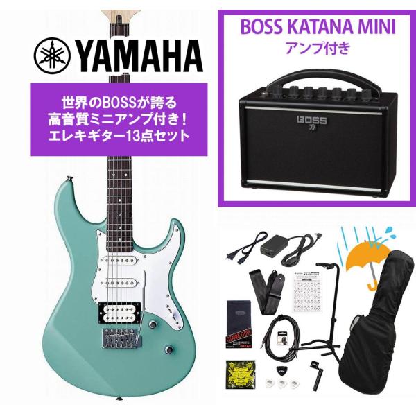 【BOSS / KATANA-MINIセット】 世界的なBOSSブランドの技術を凝縮した、電池駆動対応の本格派ミニアンプです。クラスを超えたアナログ回路により、ダイナミックで表現力豊かな歪みを実現。本格的な3バンドEQと温かみのあるディレイ...