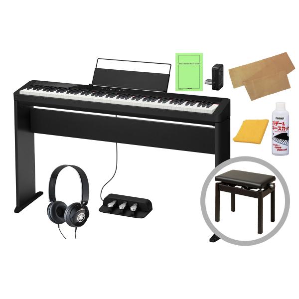 PX-S1100と専用スタンド「CS-68P」、3本ペダル「SP-34」、高低自在椅子、ヘッドフォンがセット！ピアノお手入れセットプレゼント！【セット内容】●CASIO / PX-S1100BK●CASIO / CS-68PBK●CASIO...