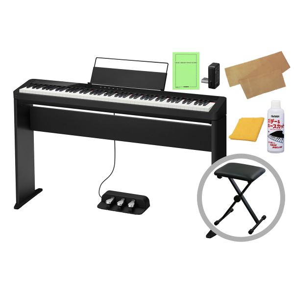 PX-S1100と専用スタンド「CS-68P」と3本ペダル「SP-34」、ピアノ椅子のセット！ピアノお手入れセットプレゼント！【セット内容】●CASIO / PX-S1100BK●CASIO / CS-68PBK●CASIO / SP-34...