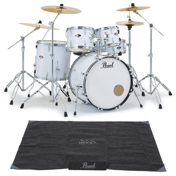 【セット内容】1.Pearl RS525SCWN/C-2CSN ROADSHOW（ドラムセット・スタンダードサイズ）2.Pearl PPB-KCP5（ドラムマット：163cm x 137cm）以上2点のまとめ売りです。【ドラムセットの構成】...