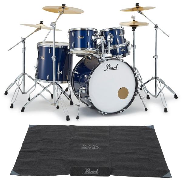 【商品内容】1.Pearl RS525SCWN/C-2CSN ROADSHOW（ドラムセット・スタンダードサイズ）2.Pearl PPB-KCP5（ドラムマット：163cm x 137cm）以上2点のまとめ売りです。【ドラムセットの構成】○...