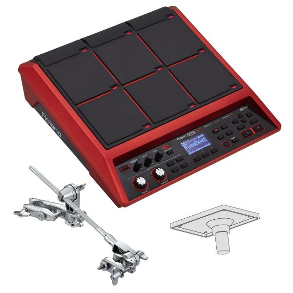 ■Roland SPD-SX SE + (TAMA) Pad Holder SET●SPD-SX SEは、サンプリング・パッド『SPD-SX』のボディがスパークリング・レッドのスペシャル・エディション。Ableton Live Liteのラ...