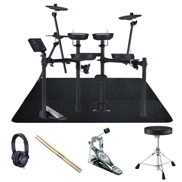TD-07DMKに、すぐに演奏ができるオプションを追加したオリジナルセットです。必要なものが揃っていますので、セットアップが終わったらすぐに演奏が楽しめます。●ドラムの練習に使うことを想定し、ドラムメーカー「TAMA」のキックペダル、「YA...