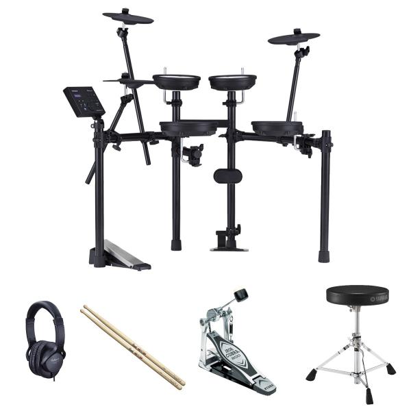 ■TD-07DMK オリジナルスターターパックTD-07DMKに、すぐに演奏ができるオプションを追加したオリジナルセットです。必要なものが揃っていますので、セットアップが終わったらすぐに演奏が楽しめます。ドラムの練習に使うことを想定し、ドラ...