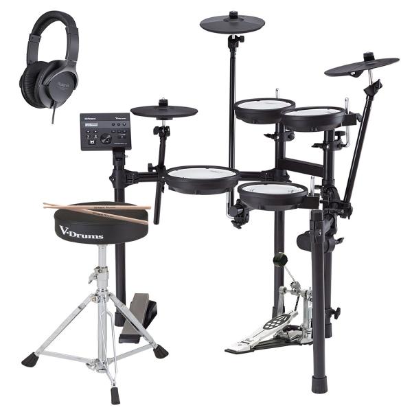 ■TD-07DMK スターターパック◎演奏に必要なものが揃っていますので、セットアップが終わったらすぐに演奏が楽しめます。◎ドラムの演奏において重要なキックペダルには、世界でも高いシェアのあるドラムメーカー「PEARL」のスタンダードモデル...