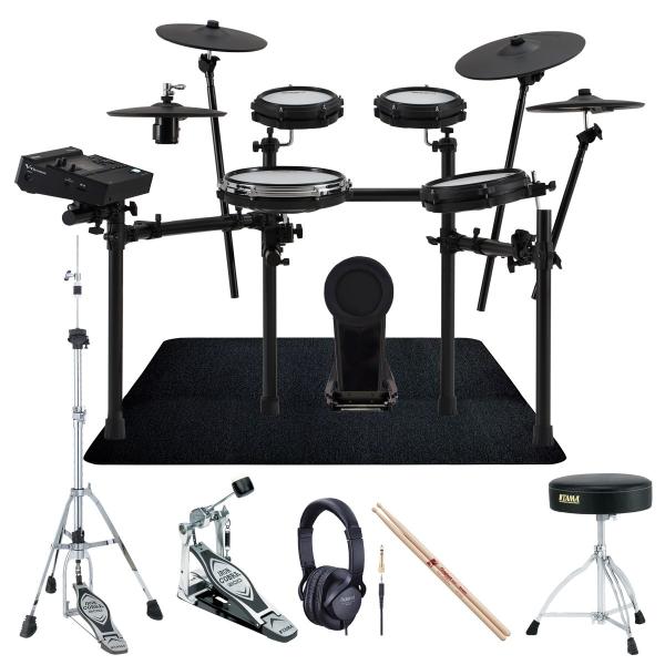 TAMAのスタンダード・キックペダルで演奏するTD316オリジナル・スターターセット（マット付き）■商品内容1.Roland TD316（音源モジュールとパッドセット）2.Roland MDS-COM2（ラック型ドラムスタンド）3.TAMA...
