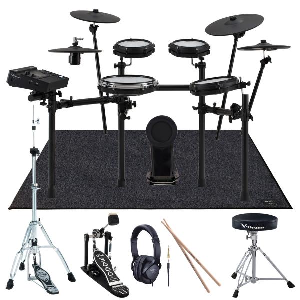 DW3000ペダル、メーカー純正のイスとマットを採用したTD316フルセット■商品内容1. Roland TD316（音源とパッド・セット）2. Roland MDS-Compact2（ラックスタンド）3. TAMA HH205（ハイハット...