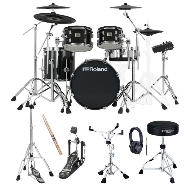 ■VAD516 DWペダルを使ったスターターセットVAD516を演奏するためのオプションが一通り揃っています。■商品内容1. Roland VAD516（音源モジュールとパッドセット）2. Roland KD-20-MS（キックパッド）3....