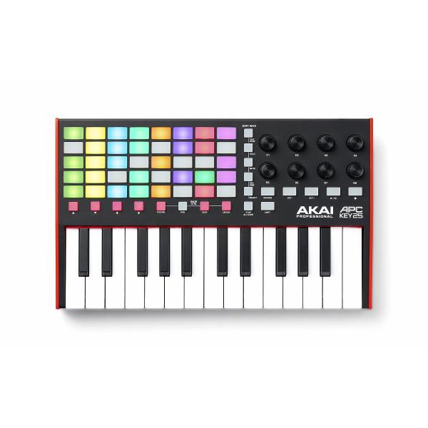 APC Key 25 MK2 は、クリップ・ローンチを始めとしたAbleton Live コントロールに対応する、多機能かつコンパクトなMIDI キーボードです。USB バスパワーに対応し、場所を問わずどこでも演奏や制作を可能にするAPC ...