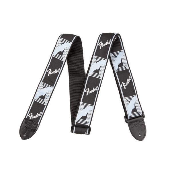 Fender(R) 2" Monogrammed Strap, Black/Light Grey/Blueフェンダーストラップの代名詞とも言えるモノグラムストラップ。フェンダーロゴの入った織生地を表地に、裏地にはスタンダードなナイロン生地を...