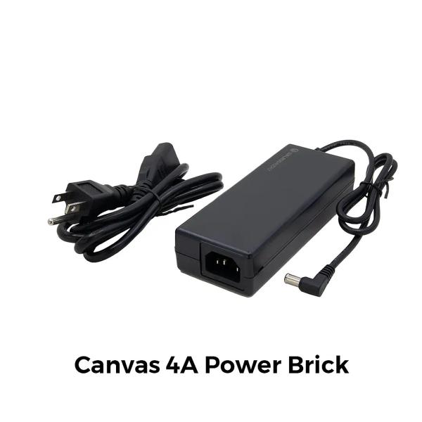 CANVAS POWERに付属する電源アダプター（電源ケーブル付）。CANVAS POWER 15、22に付属している96ワット、4A「Canvas 4A Power Brick」。■画像はサンプル画像となります。お届けします個体の画像とは...