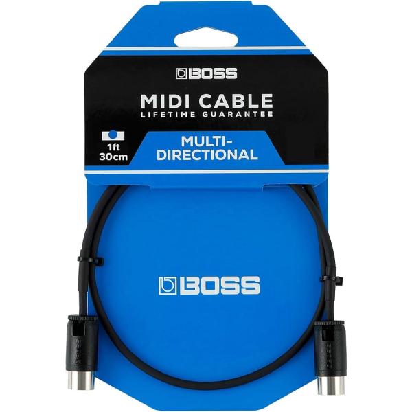 ケーブルの向きを3方向に変更可能なMIDIケーブル。ペダルボード上でのMIDI接続を考慮し設計されたBOSS BMIDI-PBシリーズは、3方向にケーブルの向きを素早く変更することが可能です。コネクタ部のキャップを回すことにより、ケーブルの...