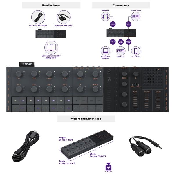 UNLOCK YOUR CREATIVITY ANYWHERESEQTRAKは、いつでもどこでもサウンドアイデアのスケッチから音楽制作を可能とし、音楽で世界とつながる楽しみをもたらしてくれる、モバイル・オールインワンギアです。アイデアを逃さ...