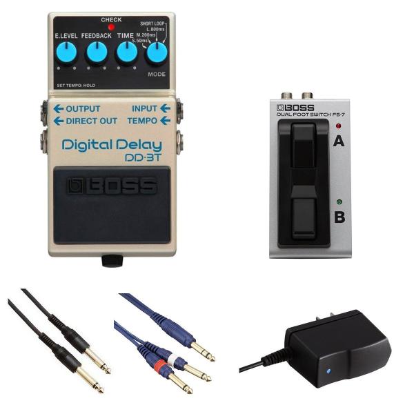 BOSS / DD-3T Digital Delay[自由自在にサウンドメイクセット] FS-7 PSA-100S2■別売りのBOSS純正フットスイッチを駆使して、自分だけの唯一無二のサウンドメイクを構築しましょう！〇BOSS アダプター ...