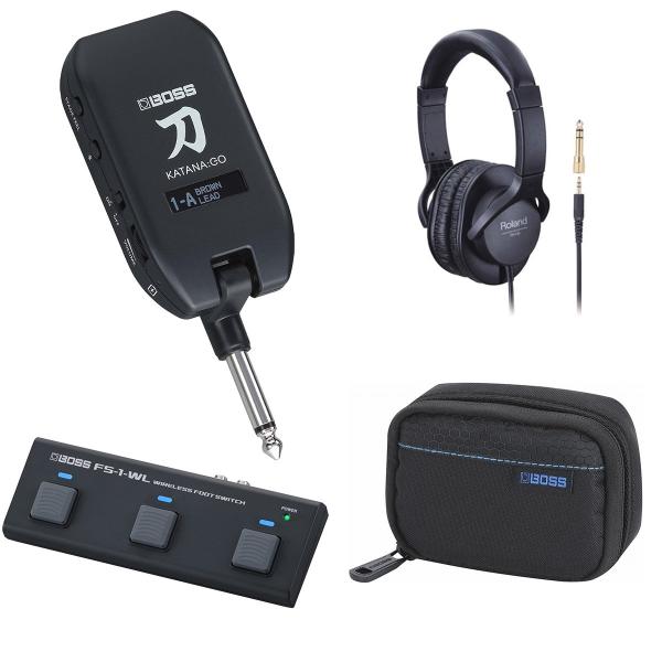 BOSS / KTN-GO2 KATANA:GO Personal Headphone Guitar Amplifier ボス ヘッドフォンアンプCB-KTNGO [専用ポーチ + ワイヤレスフットスイッチ]FS-1-WL + RH5■別売...