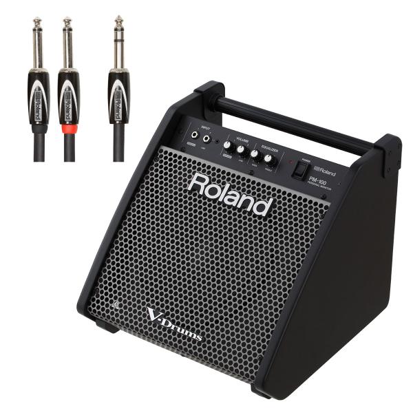■Vドラムに最適化されたパーソナル・モニターにローランド純正ケーブルをセットPM-100は、V-Drums や電子パーカッション専用に設計された高出力パワード・モニター・アンプです（出力80w）。幅広いダイナミック・レンジを備え、力強いサウ...